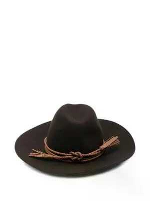 Moncler Logo-patch Braided-trim Fedora Hat