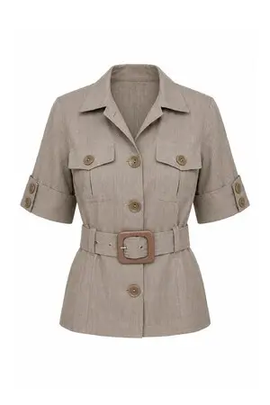 CONQUISTA Belted Utility Jacket