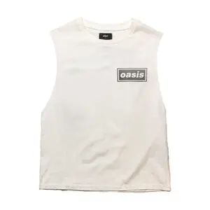 OTHER UK Oasis Flag Vintage Tank Blonde - White