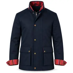 KOY CLOTHING The Aberdare Coat Navy Mara