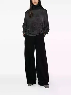 AVANT TOI Roll-neck Ribbed-trim Sweater - Black