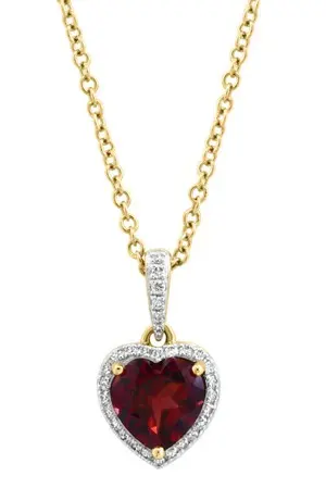 EFFY 14k Yellow Gold Garnet Passion Pendant