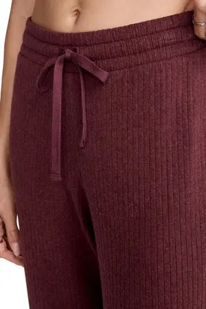 JOCKEY Soft Luxe Textured Pant - Currant Heather