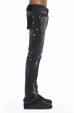 CULT OF INDIVIDUALITY Lenny Studded Bootcut Jeans