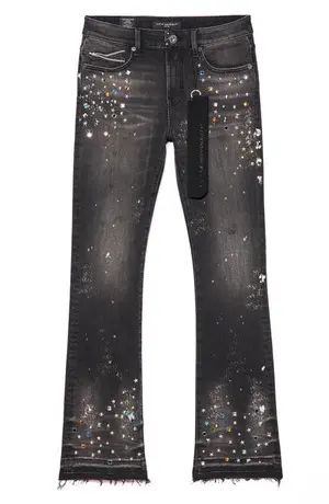 CULT OF INDIVIDUALITY Lenny Studded Bootcut Jeans