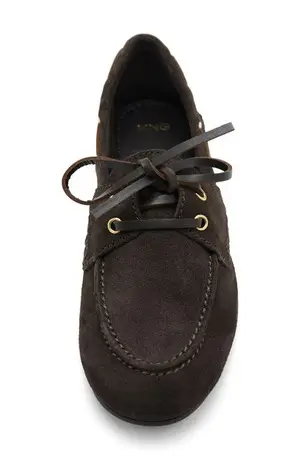 MANGO Suede Leather Deck Shoe