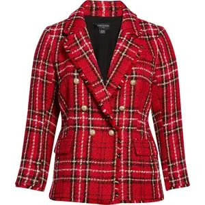 TAHARI ASL Plaid Blazer