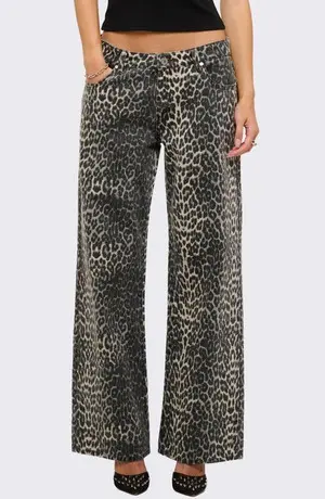 ABRAND A99 Low Rise Baggy Straight Leg Jeans - Tabby