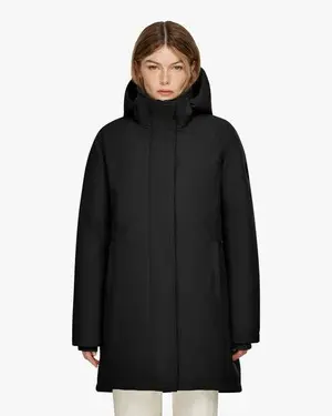 QUARTZ CO. Genia | Hooded Down Winter Jacket - Black