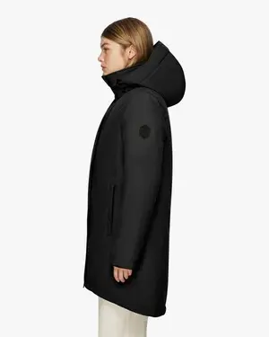 QUARTZ CO. Genia | Hooded Down Winter Jacket - Black