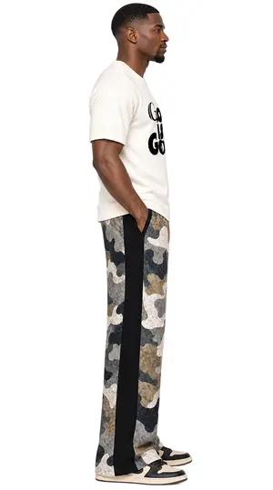 DAI MODA Wide Leg Primo Camo Pant