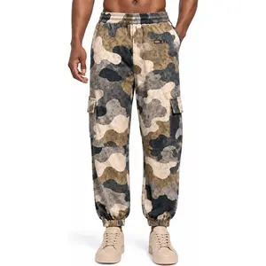 DAI MODA Primo Camo Jogger - Black