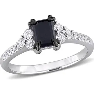 JULIANNA B. 1-1/4 Ctw Black & White Ring 14k