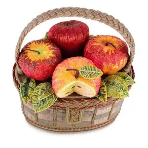 MARY FRANCES ACCESSORIES Apple Orchard Top Handle Handbag