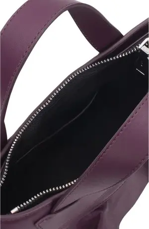 BEHNO Franca Ruffle Nappa Leather Shoulder Bag