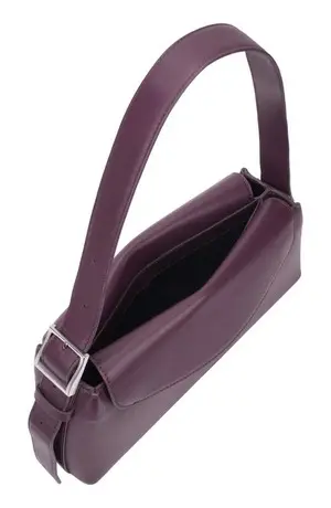 BEHNO Yara Leather Baguette Bag - Cherry