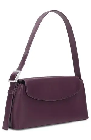 BEHNO Yara Leather Baguette Bag - Cherry