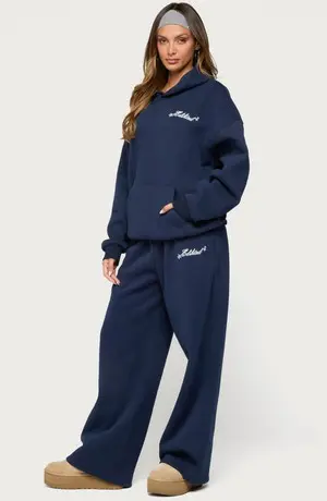 EDIKTED Club Wide Leg Sweatpants