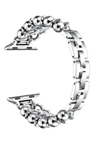 POSH TECH Liv Mixed Link Apple Watchband - Silver