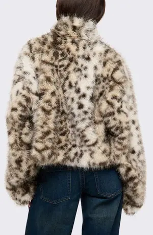 Abrand Denim Atomic Faux Fur Jacket