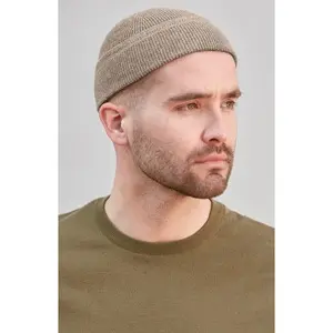 PAUL JAMES Fowie Fine Knit Beanie - Brownjaspe