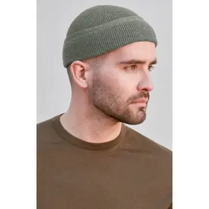PAUL JAMES Fowie Fine Knit Beanie - Khaki