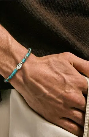 John Hardy Jh Lovestruck Diamond Heishi Bracelet