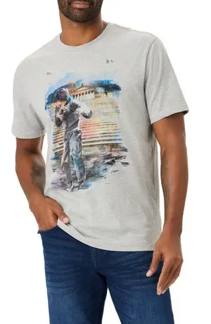 Robert Graham X Rocky 50th The Steps Graphic T-shirt - Grey