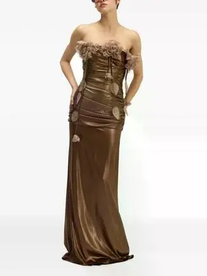 Giuseppe Di Morabito Floral-appliqué Maxi Dress
