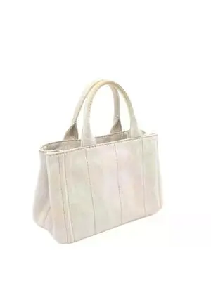 PRADA 2013-2026 Small Canvas Canapa Logo Tote Satchel