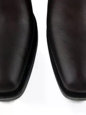 Elena Iachi Square-toe Leather Boots