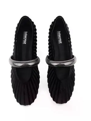 Lola Cruz Alexa Striped Ballet Flats