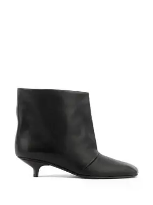 VICINI Cizin Square-toe Ankle Boots - Black