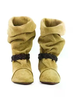 NUBIKK Sally Lynn Slouchy Ankle Boots - Neutrals
