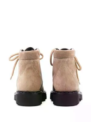 PAUL WARMER Courchevel Suede Combat Boots