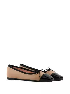 Pretty Ballerinas Camille Patent-toe Ballet Flats - Neutrals