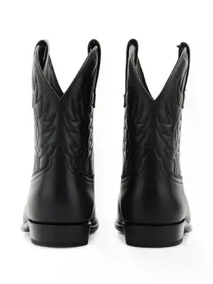 PAUL WARMER Kansas Leather Cowboy Boots