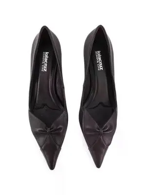 Lola Cruz Manuela Bow-detail Pointed-toe Pumps