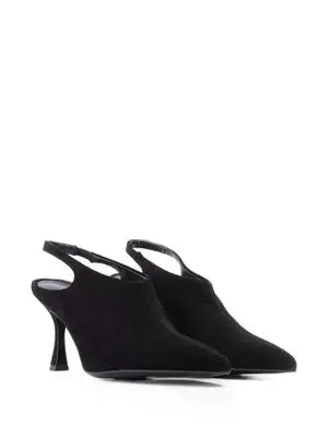 PAUL WARMER Suede Slingback Pumps