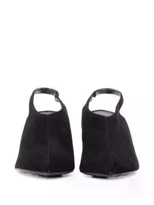 PAUL WARMER Suede Slingback Pumps