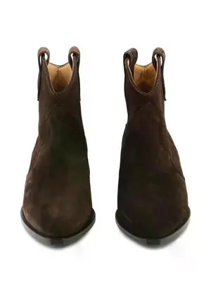 Isabel Marant Étoile Dewina Suede Ankle Boots - Brown