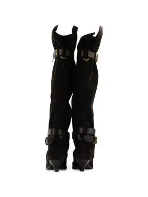 Elena Iachi Queenie Buckle Slouchy Boots