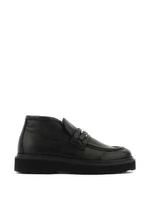 NUBIKK Ella Monroe Logo-plaque Loafers - Black