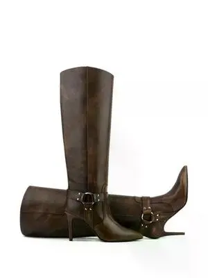 PAUL WARMER Arizona Leather Knee-high Boots
