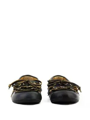 BIBI LOU Aurelie Fringed Leather Loafers