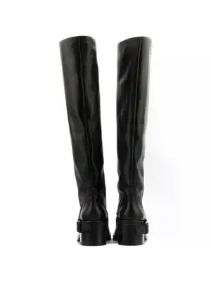 Elena Iachi Buckle-detail Leather Boots