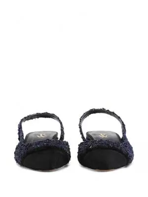 PAUL WARMER Loulou Bouclé Slingback Pumps