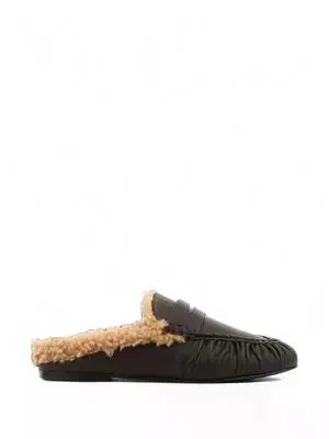 TORAL SHOES Piper Shearling-lined Loafers - Brown