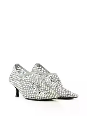 STRATEGIA SHOES Crystal-embellished Mesh Pumps