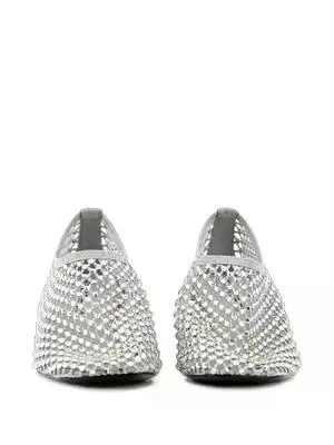 STRATEGIA SHOES Crystal-embellished Mesh Pumps